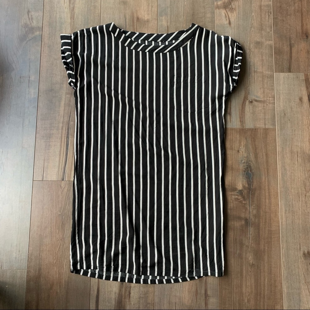 Bridge & Burn Black And White Stripe Sarah Dress - Gem